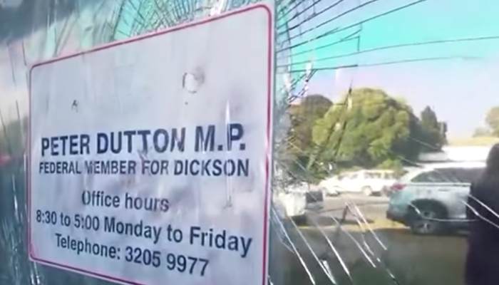Peter Dutton’s Electorate Office Has Been Vandalised