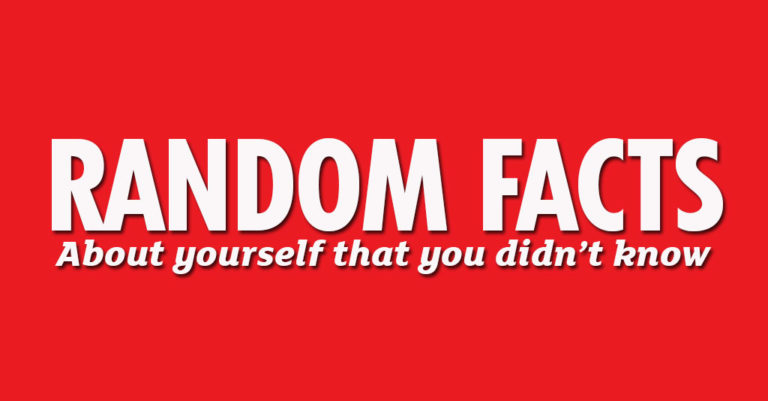 27 random facts about nothing will blow your mind